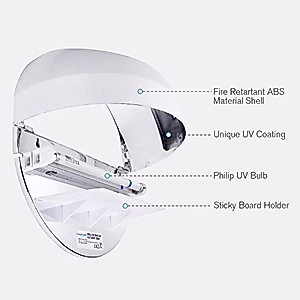 Faicuk WS108 Wall Sconce Fly Light Trap for Capturing Flies, Moths, Gnats, Mosquitos and Other Flying Insects - 13"x7.5"x5.5"