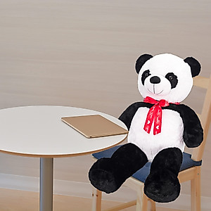 LOVOUS Super Soft Giant Stuffed Animal Panda Bear Plush Toy Gifts Kids, 5.2ft(62")