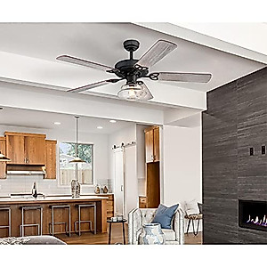 Westinghouse 7304800 Scholar Ceiling Fan, 52", Matte Black