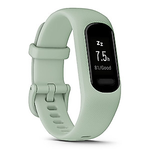 PlayBetter Garmin vivosmart 5 (Mint, S/M) Fitness Tracker Bundle - Easy to Use Wrist Watch with Heart Rate Monitor, Sleep Tracker, & Phone GPS - includes 5000mAh Portable Charger