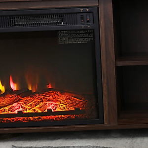 Romayard Electric Fireplace TV Stand Console for TVs up to 60" Electric Fireplace Heater Entertainment Center (60")