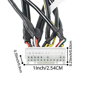 Xtenzi RCA Cord Assembly Harness Car Audio Video Compatible with Pioneer DMH CDP1888,CDP1889 - XT91911