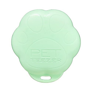Tangle Teezer Cat Teezer | Small, De-Shedding Cat Hair Brush | Gentle, Soothing Brush for Cats | Green