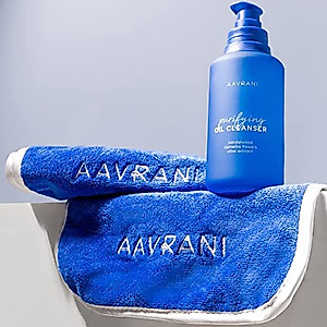 AAVRANI Purifying Oil Cleanser, Non-Greasy, 2-in-1 Hybrid Daily Cleanser and Makeup Remover for All Skin Types with Sandalwood Oil, Camellia Flowers, Aloe to Soothe and Nourish Skin, Gifts and Stocking Stuffers, 3.4 Fl Oz