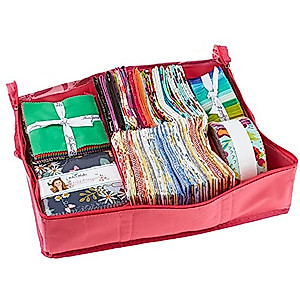 Missouri Star Storage Bag for Precut Fabrics for Quilting | Sewing Box Organizer Holds Fat Quarters, Charm Packs, Layer Cakes NOT4051 Missouri Star Precut Storage Bag - Large Pink
