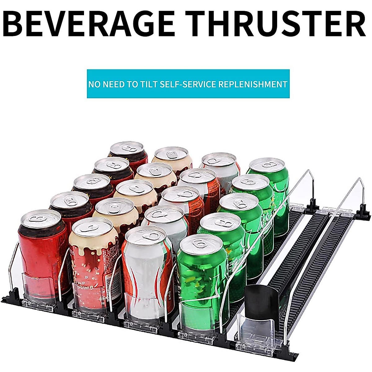Supermarket Freezer Beverage Pusher, Freezer Beverage Holder, Automatic Beverage Pusher and Puller, Beverage Pusher