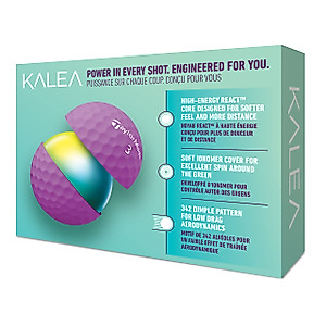 TaylorMade Women's Kalea Golf Ball, Purple, One Size