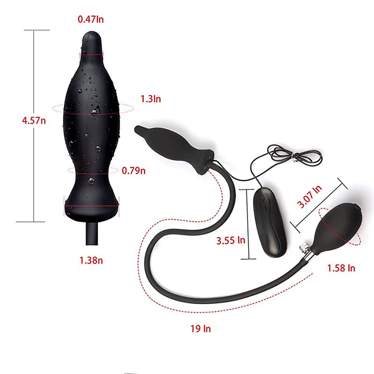 Durable and Silicone Suction Cup Realistic Classic Plug Black 10 Vibration Modes for Women Men - XjmFx26-2