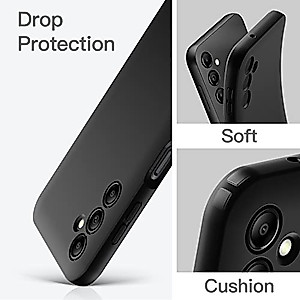 JETech Slim Fit Case for Samsung Galaxy A14 5G 6.6-Inch (Not for A14 4G), Soft TPU Thin Protective Phone Cover with Matte Finish, Shockproof (Black)