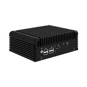 Micro Firewall Appliance, Mini PC, OPNsense, VPN, Router PC, Intel Alder Lake-N 12th Gen N100, HUNSN RJ38, 5 x 2.5GbE I226-V, 2 x HDMI, DP, TF, Type-C, 8G DDR5 RAM, 128G SSD