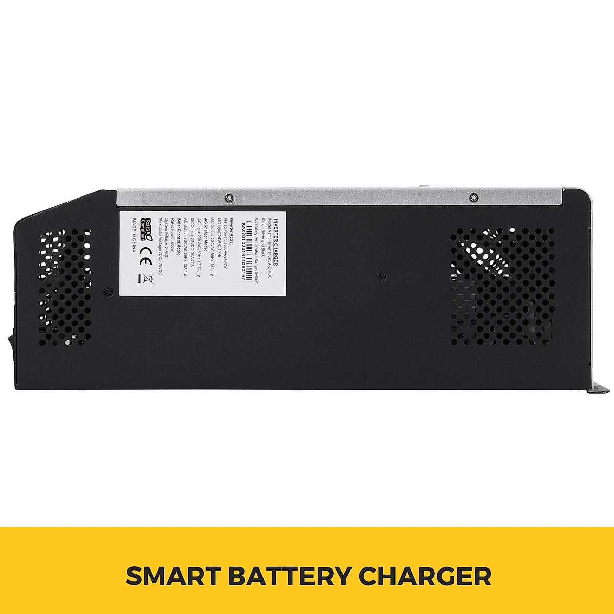 Mophorn Inverter Solar Pure Sine Wave Power Solar Charger DC AC Output with Utility Charger (3KVA 24V MPPT)