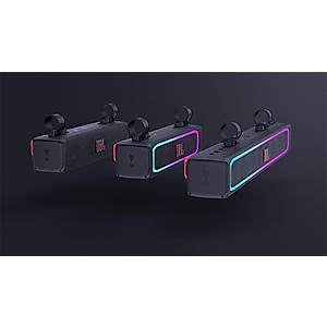 JBL RallyBar XL - 35" Bluetooth Universal Outdoor Vehicle Soundbar with Built-in 300w RMS Amplifier, LED Lights, IP66 Water & Dust Resistant, Black