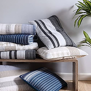 Nautica - Queen Quilt Set, Cotton Reversible Bedding with Matching Shams, Home Decor for All Seasons (Blue/Beige/White, Queen)