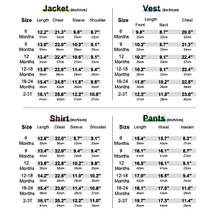 A&J DESIGN Baby Boy Outfit 12-18 Months Kids Gentleman Suits Black