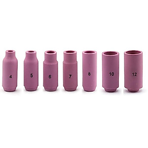 WeldingCity 5-pk Ceramic Cup 10N49 (#5, 5/16") for TIG Welding Torch 17, 18 and 26 Series from Lincoln Miller ESAB Weldcraft