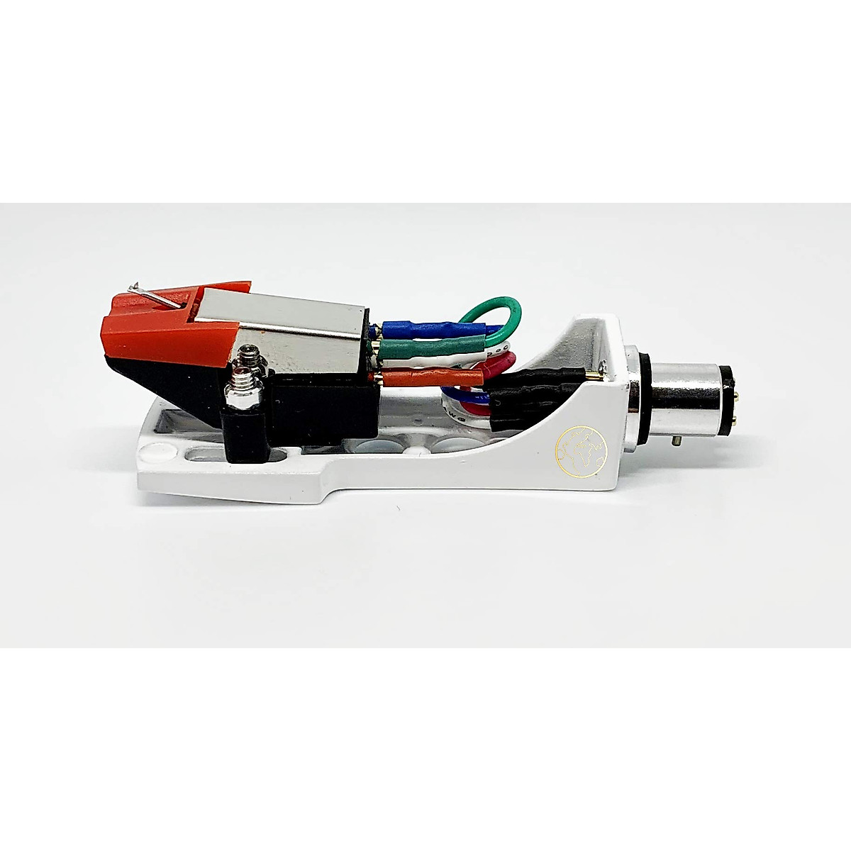 MG-09 Cartridge and elliptical Stylus, needle and White Headshell with mounting bolts for Stanton T120, T60, T80, T90, T62, T92, ST150, T92 usb, ST100, STR8100, STR880, STR890