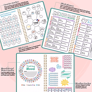 Midenco 36Pcs Bullet Journal Stencils Templates Set (5.1 * 7.9 Inch) - Bullet Journals Accessories/Supplies Kit - Journal Stencils for Bullet Journaling - Planner Stencils for A5 Dotted Journal