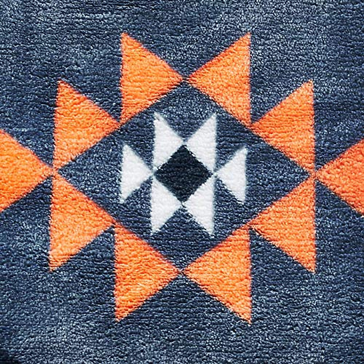 Amazon Basics Ultra-Soft Micromink Sherpa Blanket, Throw, Spa Blue Aztec Stripe