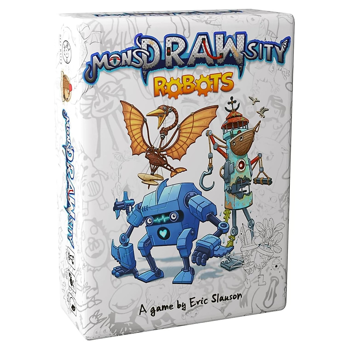 Deep Water Games: MonsDRAWsity: Robots Expansion Strategy Board Game Expansion, Multi