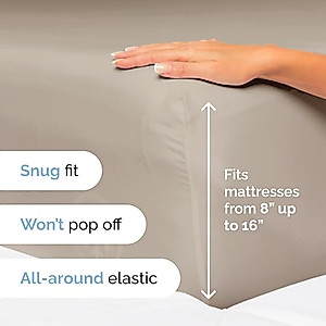 King 6 Piece Sheet Set - Breathable & Cooling Bed Sheets - Hotel Luxury Bed Sheets for Women, Men, Kids & Teens - Comfy Bedding w/ Deep Pockets & Easy Fit - Soft & Wrinkle Free - King Wheat Sheets