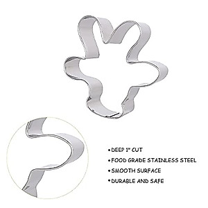 Cartoon Mouse Cookie Cutters, 8 Pack Baking Molds Stainless Steel Biscuit Sandwich Cake Cutter Set for 2nd Birthday Party Supplies Favors