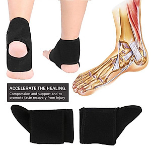 ZJchao Ankle Support Brace Strap 1 Pair,Adjustable Stabilizers for Sport & Warm Ankle Foot Sleeve Plantar with Plantar Fasciitis Foot Socks for Ankle Strain Sprains Fatigue Sprain