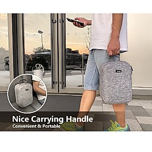 JSVER Hard Carrying Case for Quest 2 VR Headset, Compatible with Official/Third Party Elite Strap, Touch Controllers, Battery Accessories (Gray)