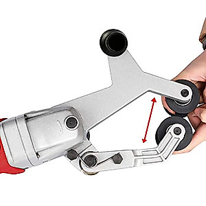 SPTA 110V 800W Professional Stainless Steel Pipe Tube Polisher Sander with Alumina Oxide Sanding Belt, Silicon Carbide Wheel, Pole Burnishing Polisher Machine