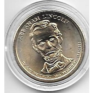 The Abraham Lincoln Presidential Golden Dollar Uncirculated Coin 2010 D Mint
