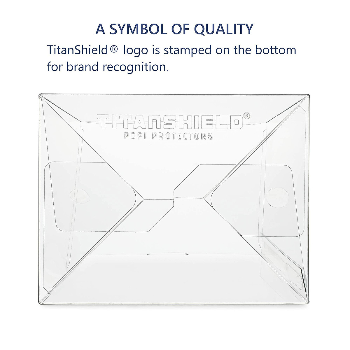 TitanShield 0.5mm Pop Protectors Sleeve Case Compatible with Funko - 4" Inch Pop! Vinyl Figures (100 Pack)