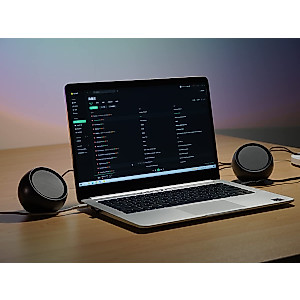 XKX Computer Speakers for Desktop, PC Speakers for Laptop, Small USB-Powered External Speakers with Hi-Fidelity Stereo Sound, Direct Volume Control, Plug-n-Play