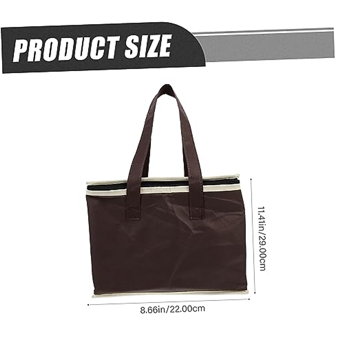 NAMOARLY Aluminum Insulation Pizza Thermal Takeaway Pizza Little Food Cooler Pizza Warmer Insulated Food Storage Non-woven Fabric Coffee