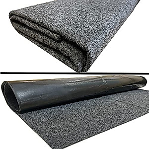 SMART HOME CHEF 36"x60" Under Grill Mat for Outdoor Grill Absorb Liquid Protecting Decks and Patios from Grease Splatter and Other Messes Thickened Gas Grill Mat(0.15" Thickness