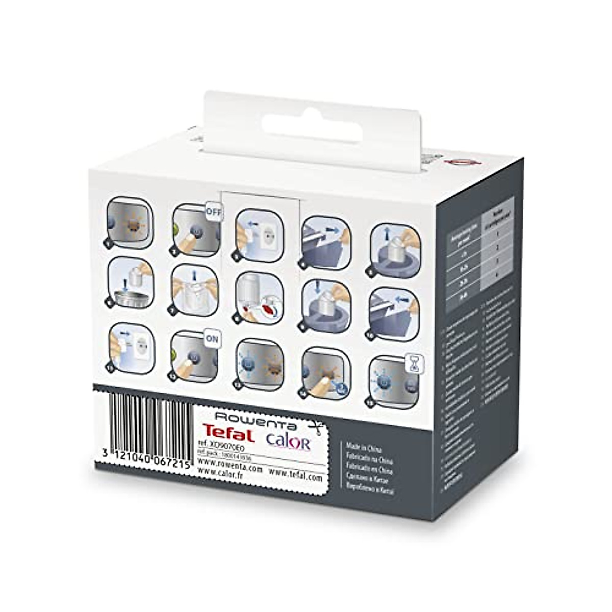 Cartouches Anti-Calcaire SEB, Moulinex, Krups, Tefal, Rowenta