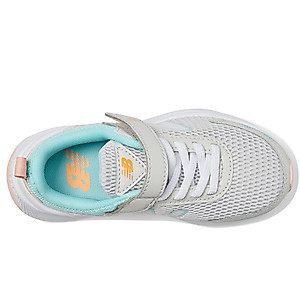 New Balance Kid's Dynasoft 545 V1 Hook and Loop Running Shoe, Summer Fog/Surf/Peach Glaze, 3 Infant