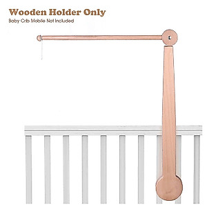 Crib Mobile, Baby Mobile for Crib, Mobile Holder for Crib, Crib Mobile Arm Baby Mobiles, Mobile Arm for Crib, 19-37 Inch Adjustable, 100% Beech Wooden, Sleek Scandinavian Design