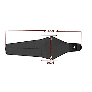 WIROJ BlueSunshine Bike Bicycle Mud Guard - Folding Road Mountain Bike Bicycle Cycling Tire Rear Mud Guards Mudguard Fenders (Gray)