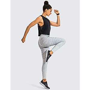 CRZ YOGA Pima Cotton Cropped Tank Tops for Women - Sleeveless Sports Shirts Athletic Yoga Running Gym Workout Crop Tops Deep Armhole-Black Medium