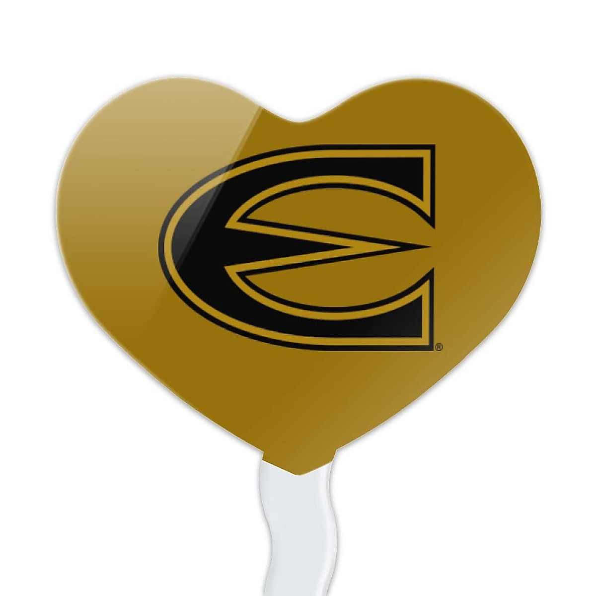 Emporia State University Primary Logo Heart Love Cupcake Picks Toppers Decoration Set of 6