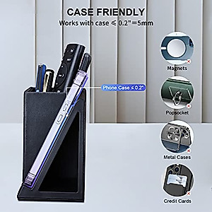 10W Fast Wireless Charger Desk Organizer, Wireless Charging Station for iPhone 14/14 Pro/13/12/Samsung Galaxy S23/S22/S21/Note 20/Note 10, Desk Phone Charger with Leather