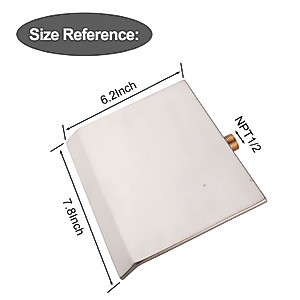 AZOS Wall Mount Tub Spout Waterfall Tub Filler Faucet for Bathroom Multiple Uses, High Flow Bathtub Cascade Waterfall Spout Fixtures Bathroom Bathtub Faucets, Brushed Nickel