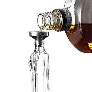 Gifts for Dad, Whiskey Gifts for Men, Whiskey Decanter Bottle and Bullet Shot Glasses, Whiskey Glasses, Decanter Set for Scotch Whiskey Vodka Bourbon