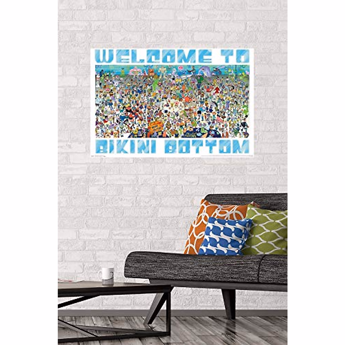 Trends International Nickelodeon Spongebob - Every Character Ever 19 Wall Poster, 22.375" x 34", Unframed Version