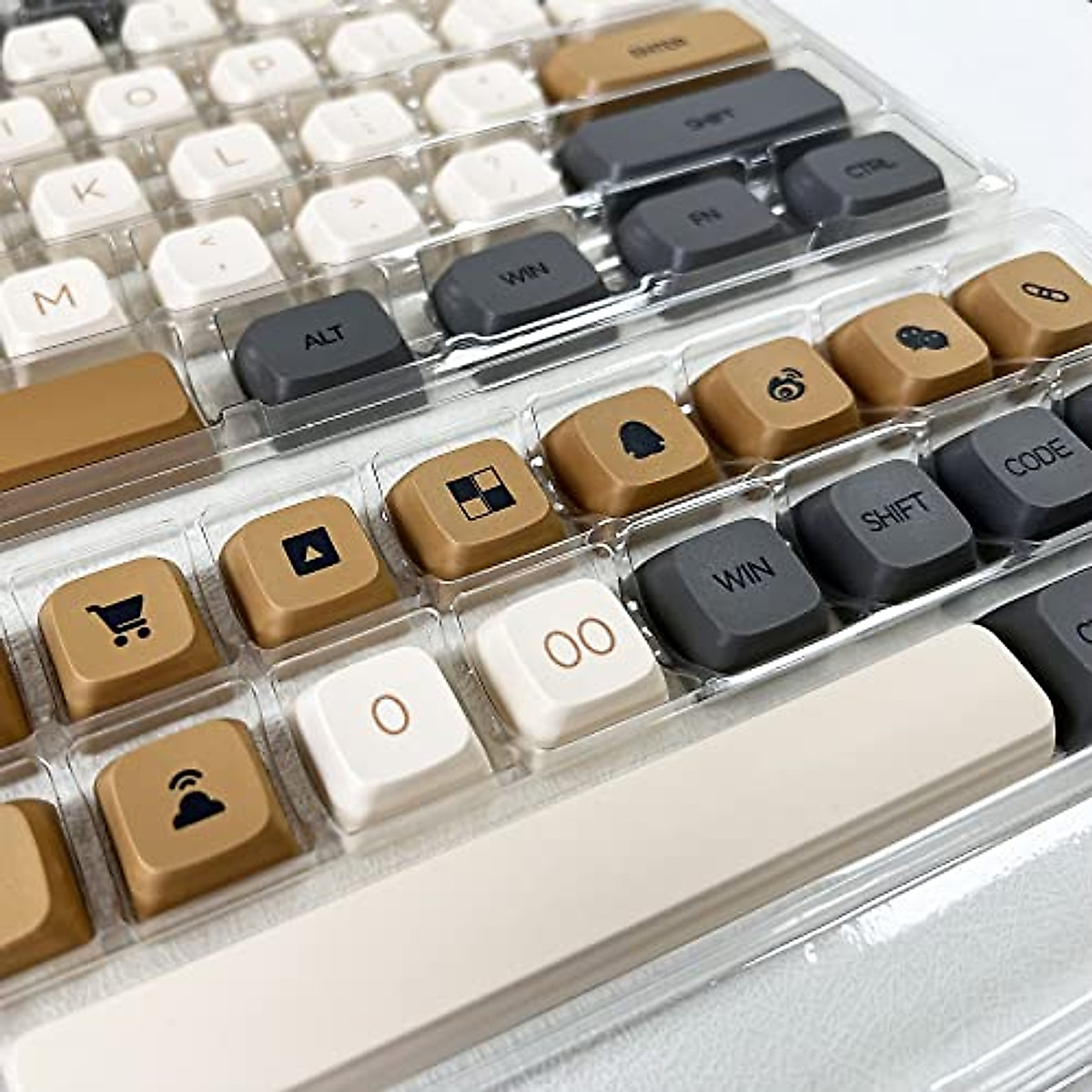 Guffercty kred XDA Profile Keycaps 125 Retro PBT Key Cap Cover Set Dye ...