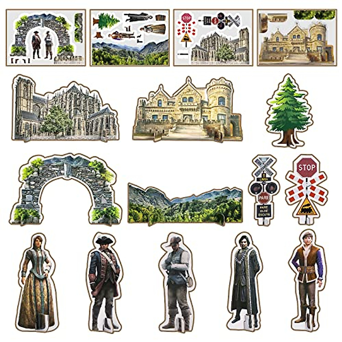 Locomoto Train Set - Electric Train Toys w/Smoke, Light &Sounds, Train Sets for Boys&Girls2-4-7 w/Locomotive, 2 Cars &14 Tracks, Christmas Toy Train Gifts for Kids Ages 8-14 & 3 Years Old Toddlers