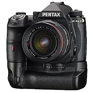 Pentax K-3 Mark III APS-C-Format DSLR Camera Body, Silver with Pentax D-BG8 Battery Grip, Black