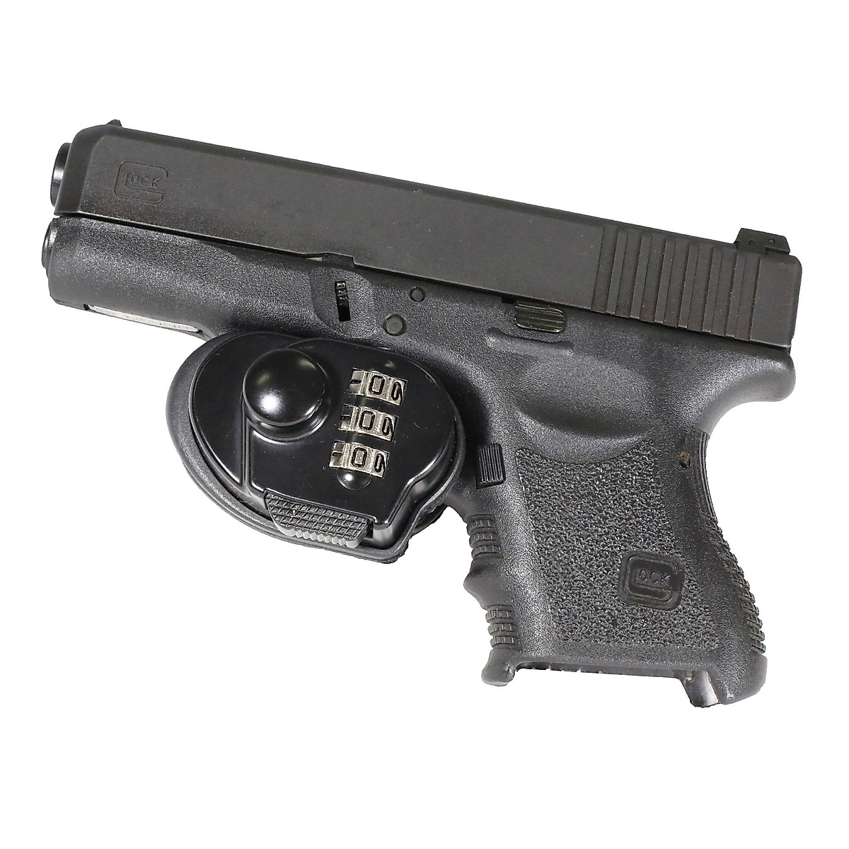 FSDC (Firearm Safety Devices – FSDC-TL4379RCB Resettable 3-Digit Combination Trigger Gun Lock – Prevents Access to The Trigger by Surrounding The Trigger Guard - Durable Black Metal Alloy