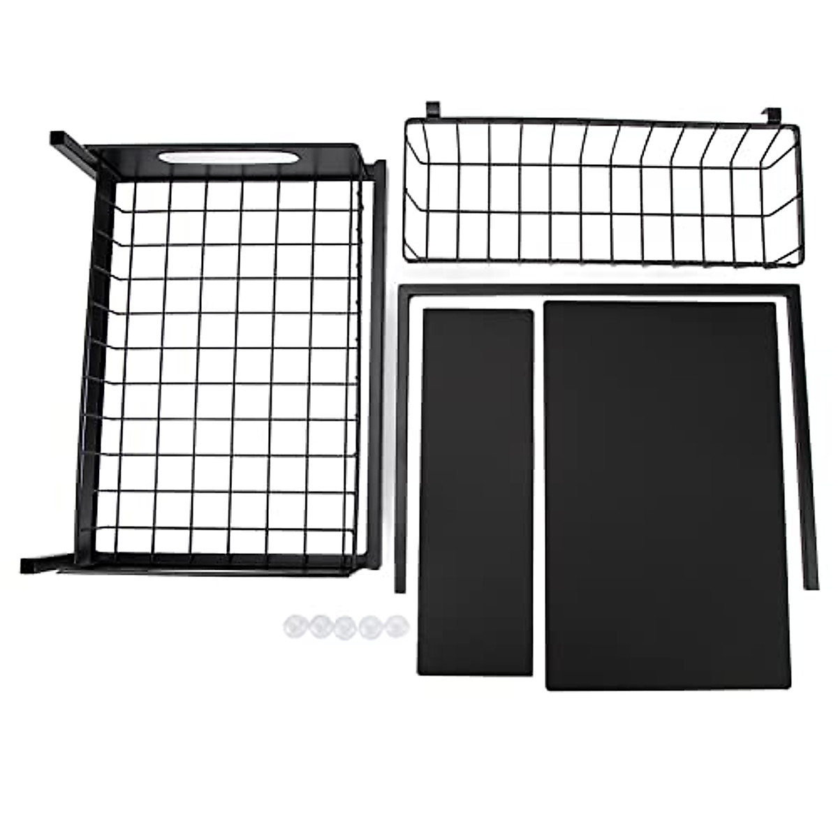 Under Sink Organizers, L Shape 2 Tier Rust Protection Easy To Aassemble Load Capacity 50lbs Cabinet Organizer Pull Out Drawer for Bathroom