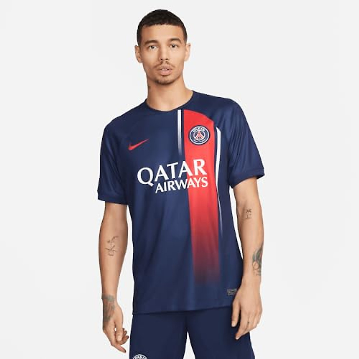 2023-2024 PSG Home Football Soccer T-Shirt Jersey Navy