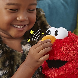 Sesame Street Rock and Rhyme Elmo Talking, Singing 14-Inch Plush Toy for Toddlers, Kids 18 Months & Up